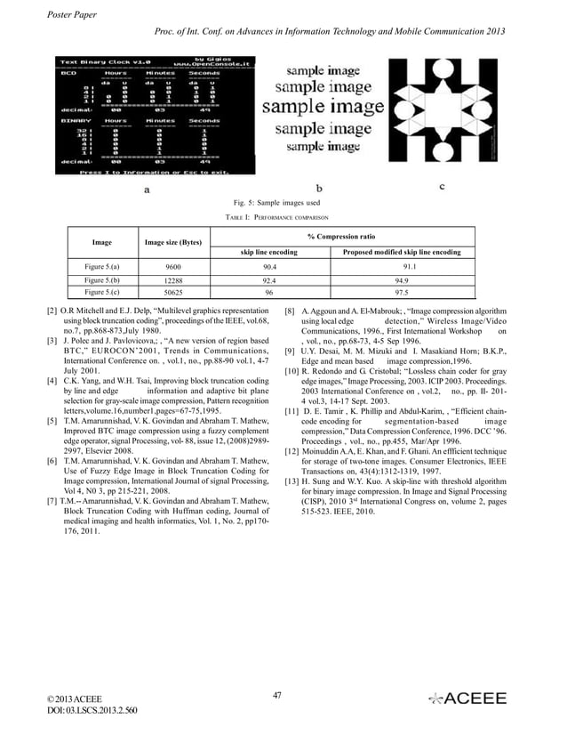Modified Skip Line Encoding for Binary Image Compression | PDF