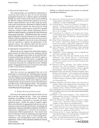 Agent based Aggregation of Cloud Services- A Research Agenda | PDF