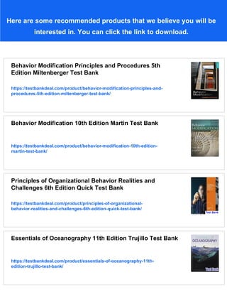 Behavior Modification Principles and Procedures 6th Edition ...