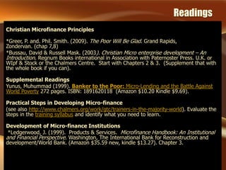 560-6 Christian Micro-Economic Development | PPTX | Christianity ...