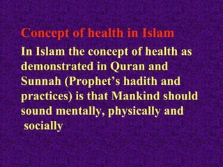 Health Nutrition In Islam | PPT