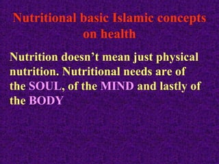 Health Nutrition In Islam | PPT