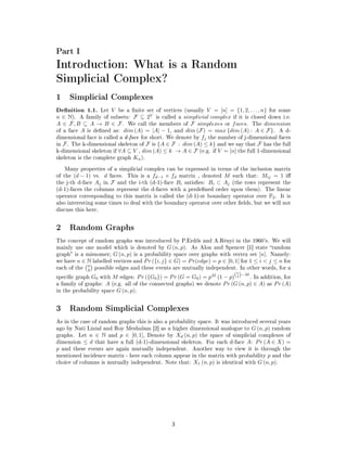 Amirim Project - Threshold Functions in Random Simplicial Complexes - Avichai Cohen.PDF | Maps ...