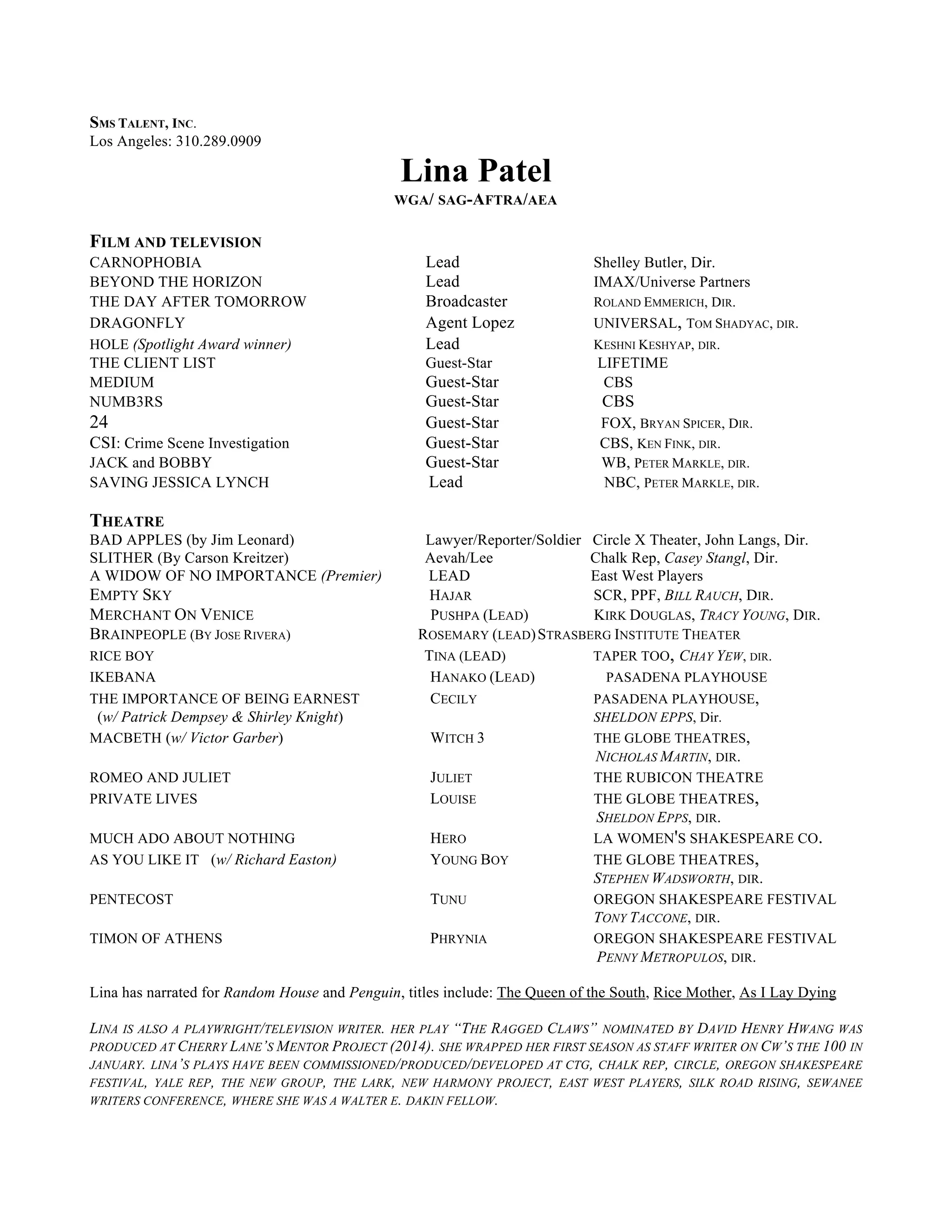 LinaPatel_Resume_2015 | PDF
