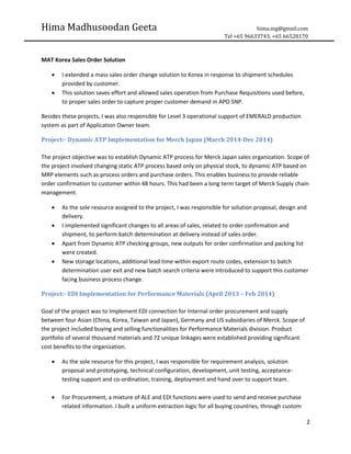 Himas_resume | PDF | Logistics | Business