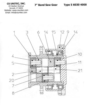 CS Unitec Pneumatic Band Saw Schematic: 5 6031 0010 | PDF