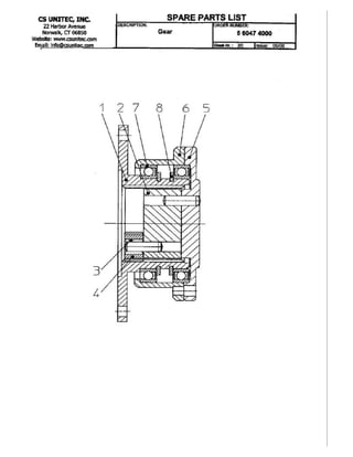 CS Unitec Hydraulic Band Saw Schematic: 5 6041 0010 | PDF