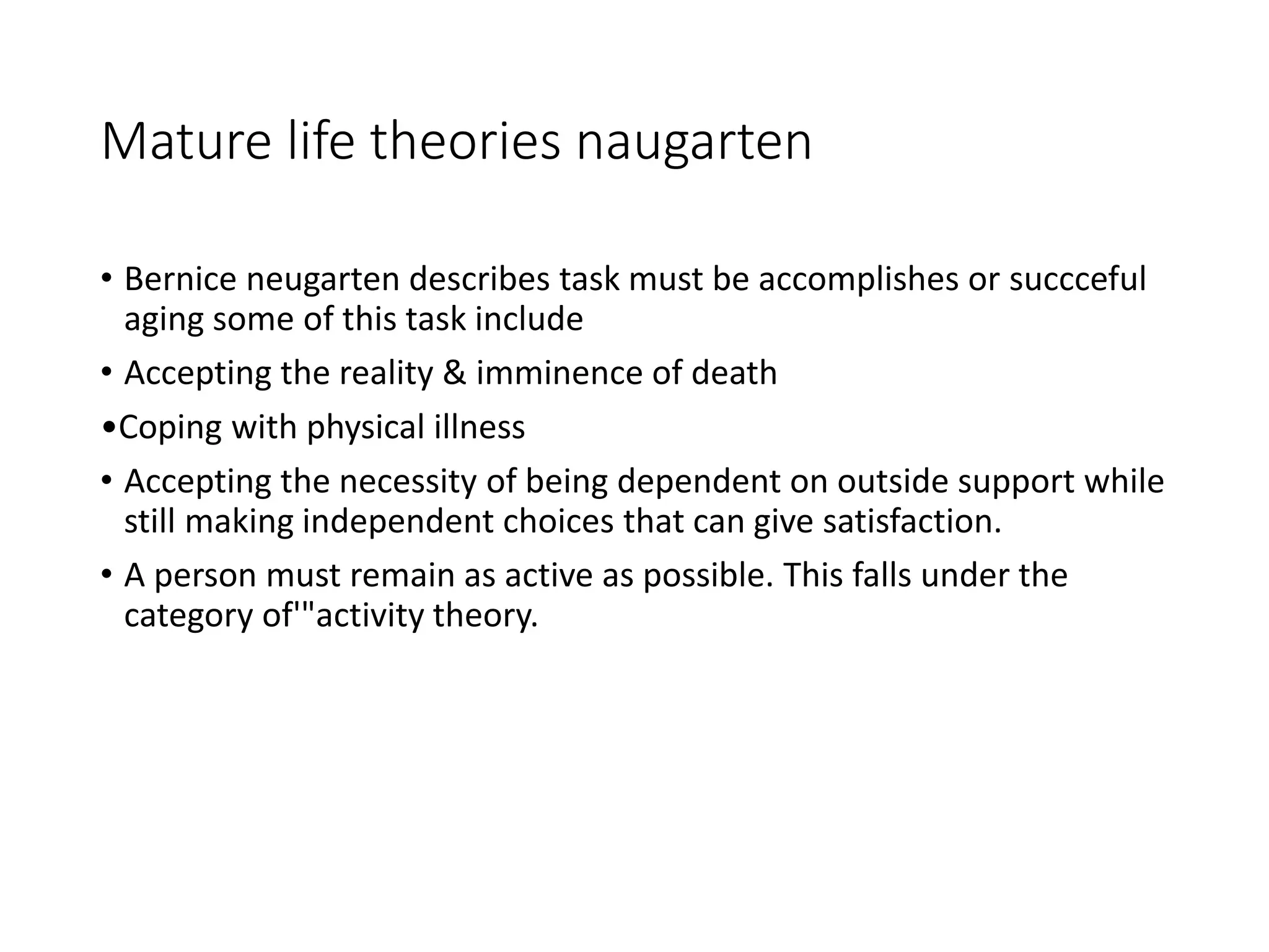 physiology of aging with theories of aging | PDF