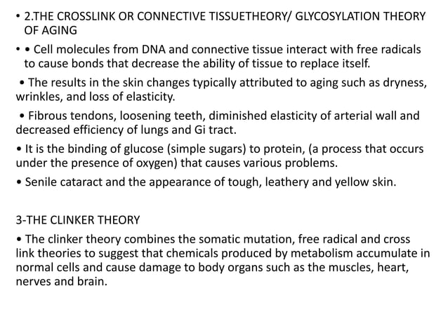 physiology of aging with theories of aging | PDF | Genetics | Science
