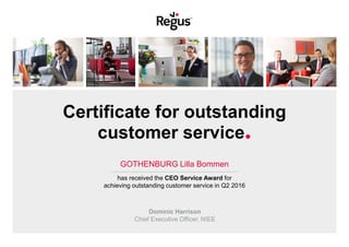 CEO Certificate_Q2_2016 | PPT