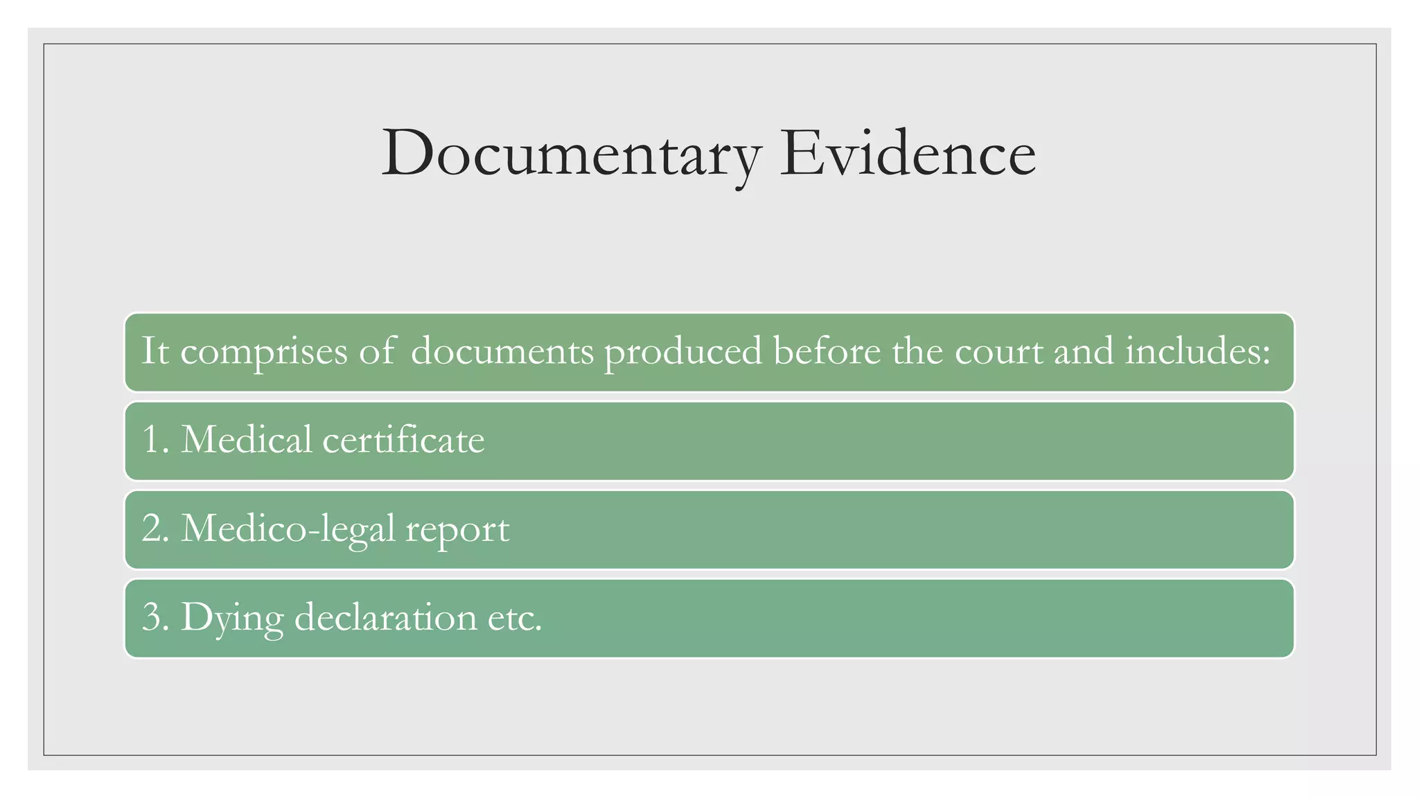 Medical evidence | PDF