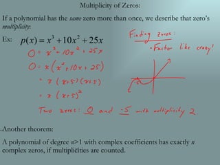 5.6.08 Fundamental Theorem Of Algebra1 | PPT