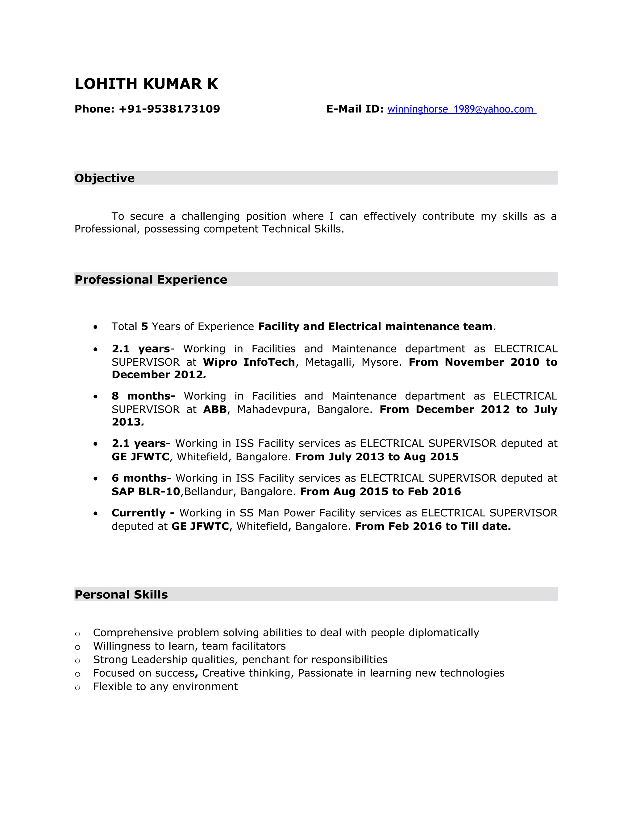 Lohith_Resume | PDF