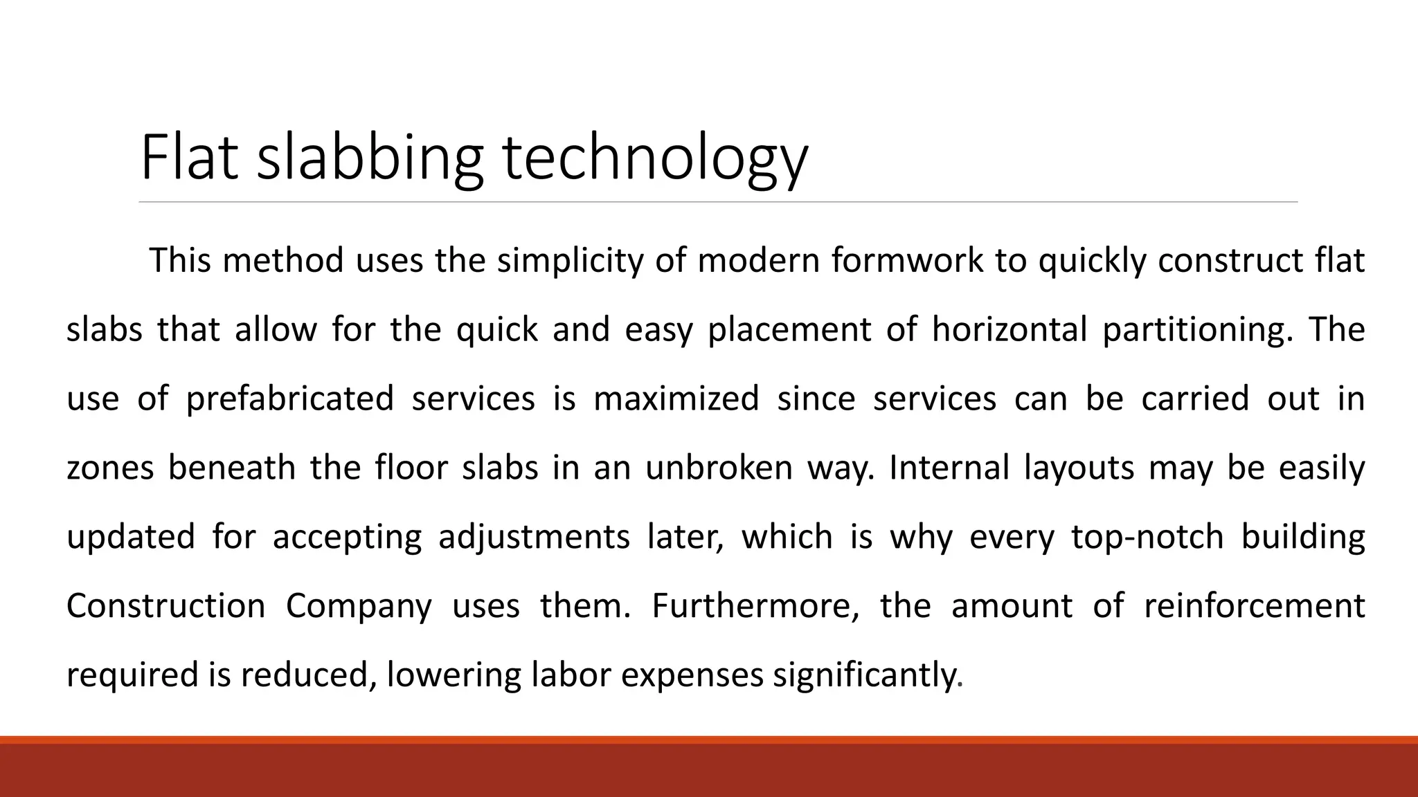 Advance Construction Techniques Civil Engineering | PPTX