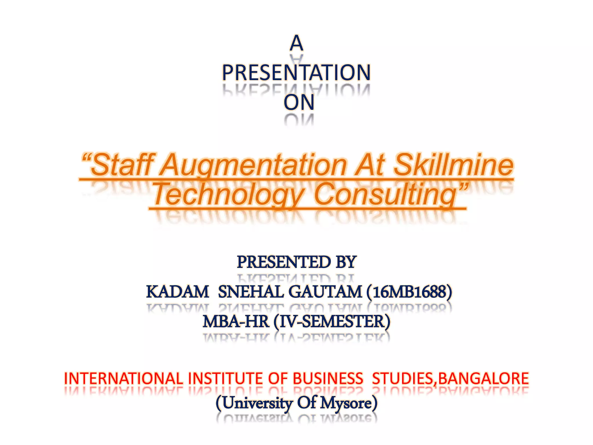 Staff Augmentation | PPTX | Management Consulting Industry | Industries