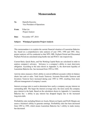 Project Memo | PDF