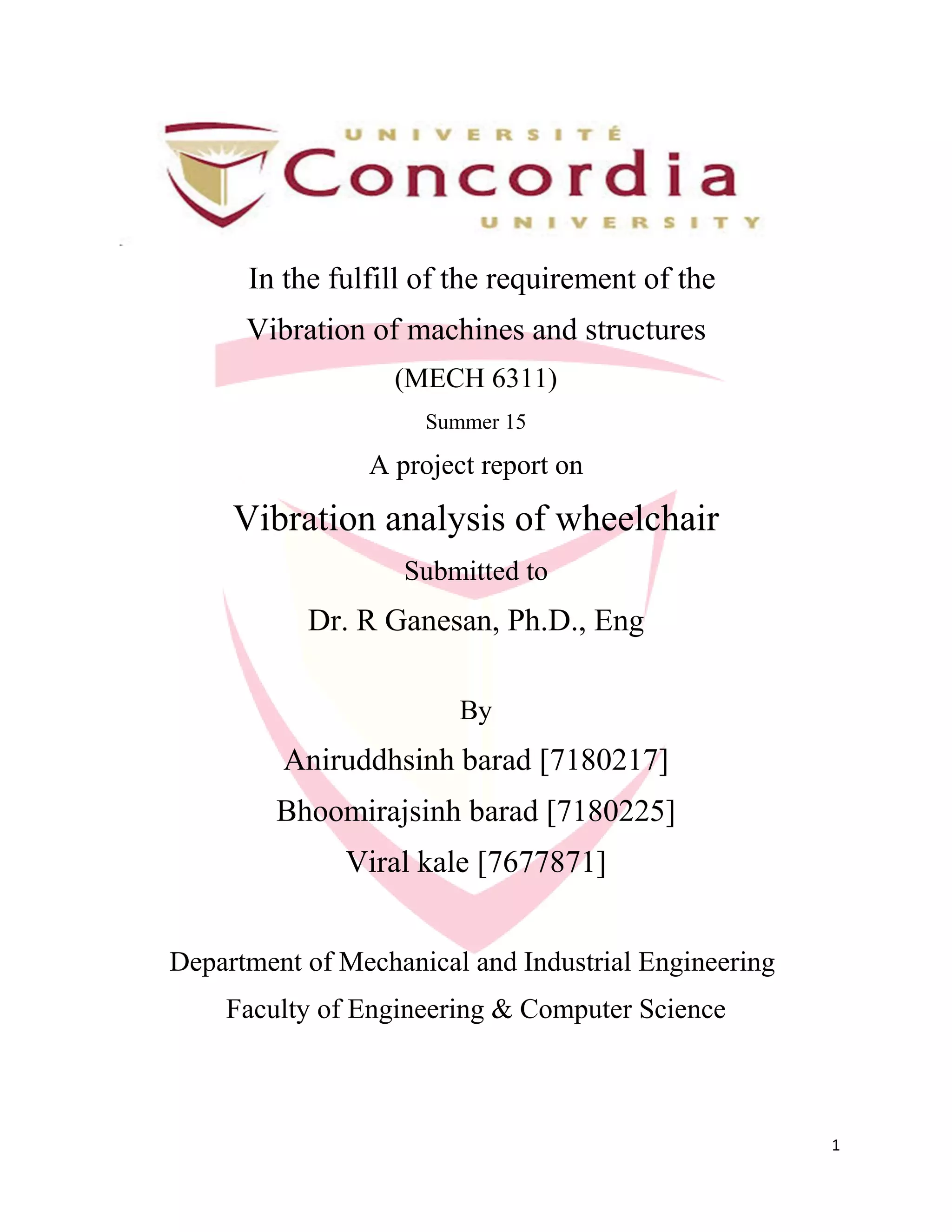 vibration of machines and structures | PDF