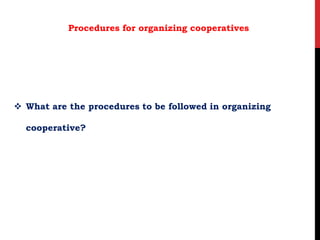 Organization and management of cooperatives | PDF