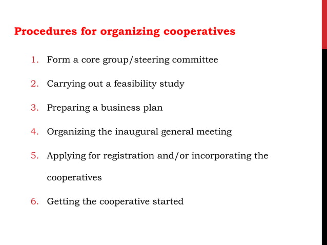 Organization and management of cooperatives | PDF | Business | Business and Finance