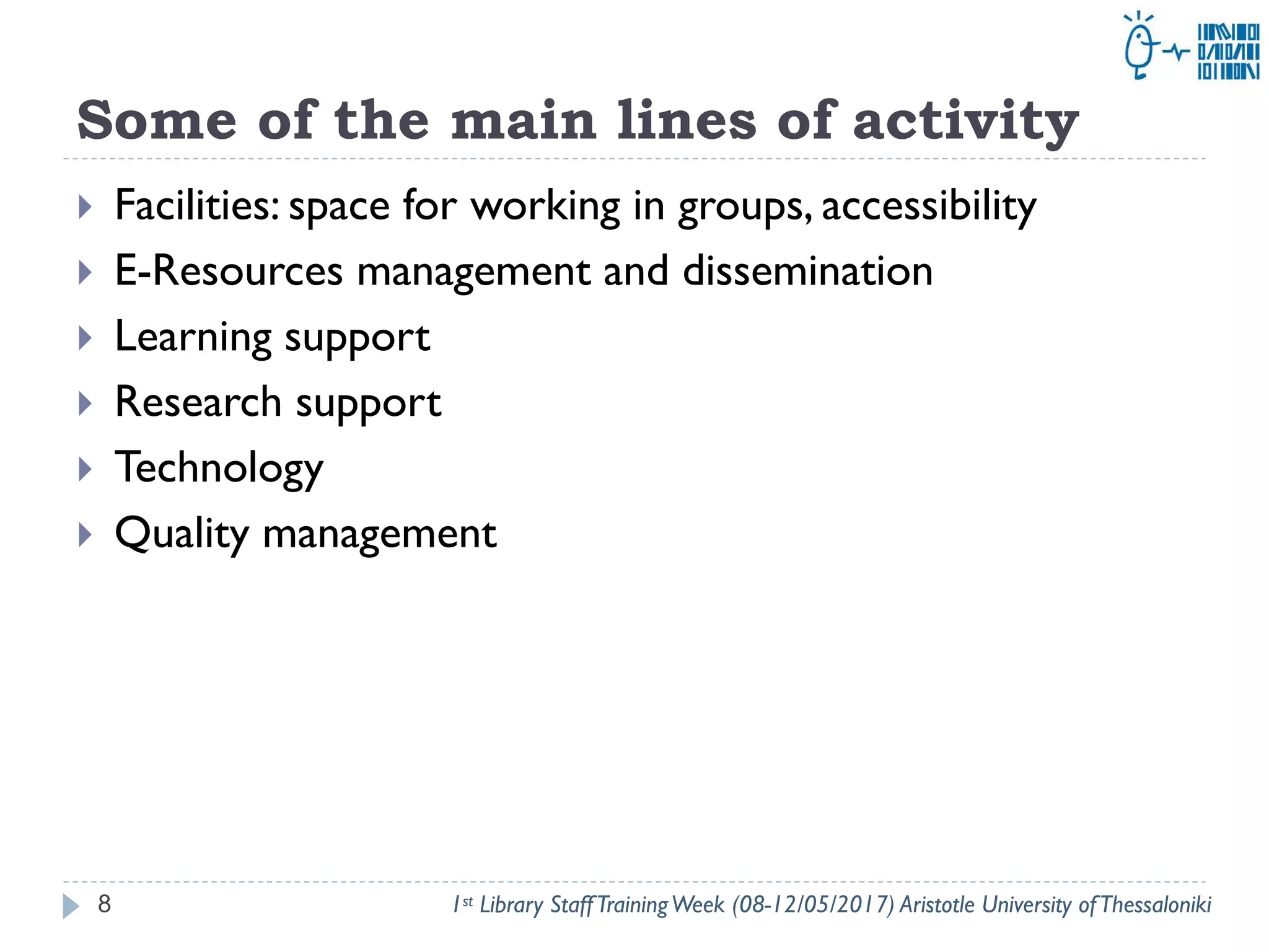 Erasmus Staff en la Aristotle University of Thessaloniki | PPT