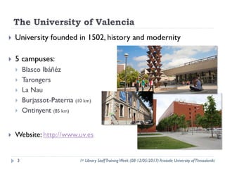 Erasmus Staff en la Aristotle University of Thessaloniki | PPT