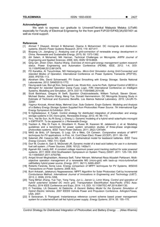 Control Strategy for Distributed Integration of Photovoltaic and ...