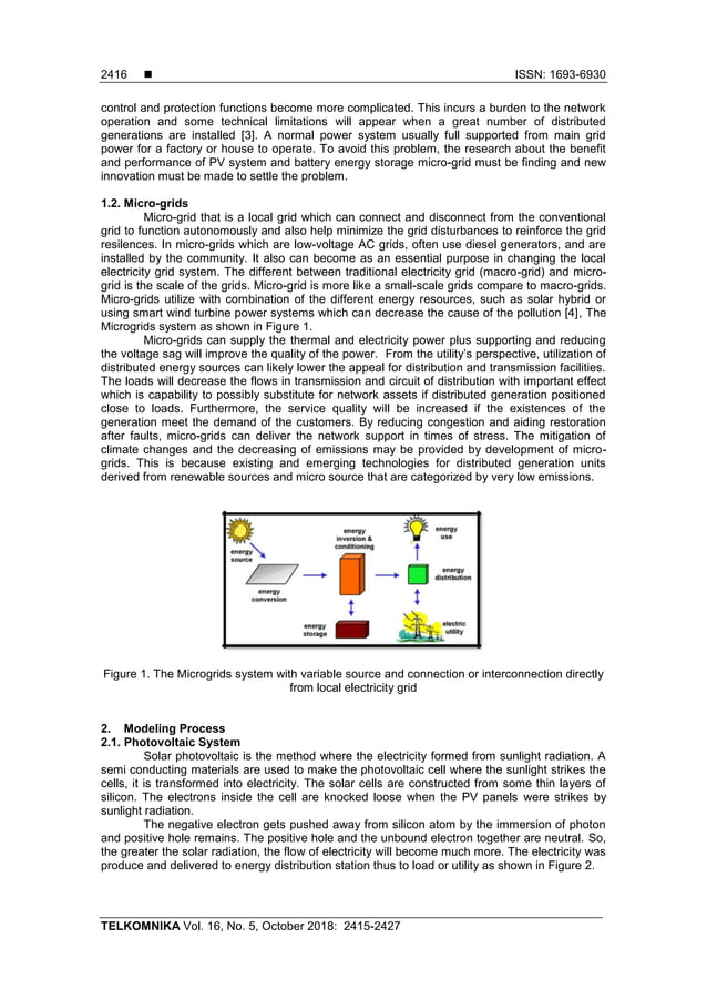 Control Strategy for Distributed Integration of Photovoltaic and Battery Energy Storage System ...