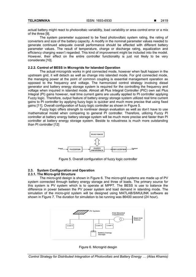 Control Strategy for Distributed Integration of Photovoltaic and Battery Energy Storage System ...