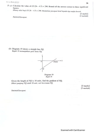 maths form 3 | PDF