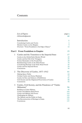 Japans Castles Citadels Of Modernity In War And Peace Oleg Benesch | PDF