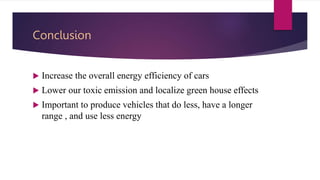 Electric cars and technology | PPTX