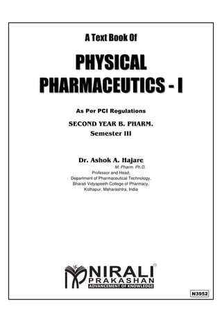 Physical pharmaceutics two in b pharmacy | PDF