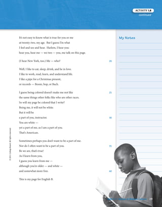 🔥 A theme for english b. Langston Hughes. 2022-10-20