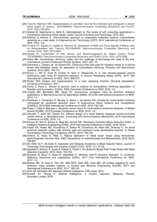 Multi-function intelligent robotic in metals detection applications | PDF