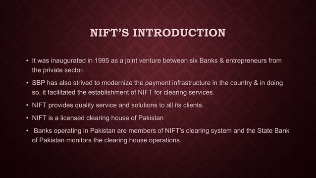 Nift and Swift | PPT