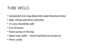 Criteria for sanitary well and ground water | PPT