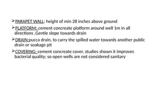Criteria for sanitary well and ground water | PPT