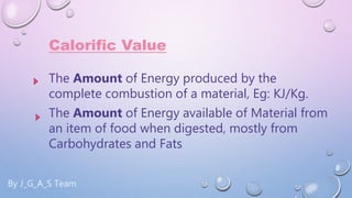 Calorific Value of Fuel with Its Method | PPTX