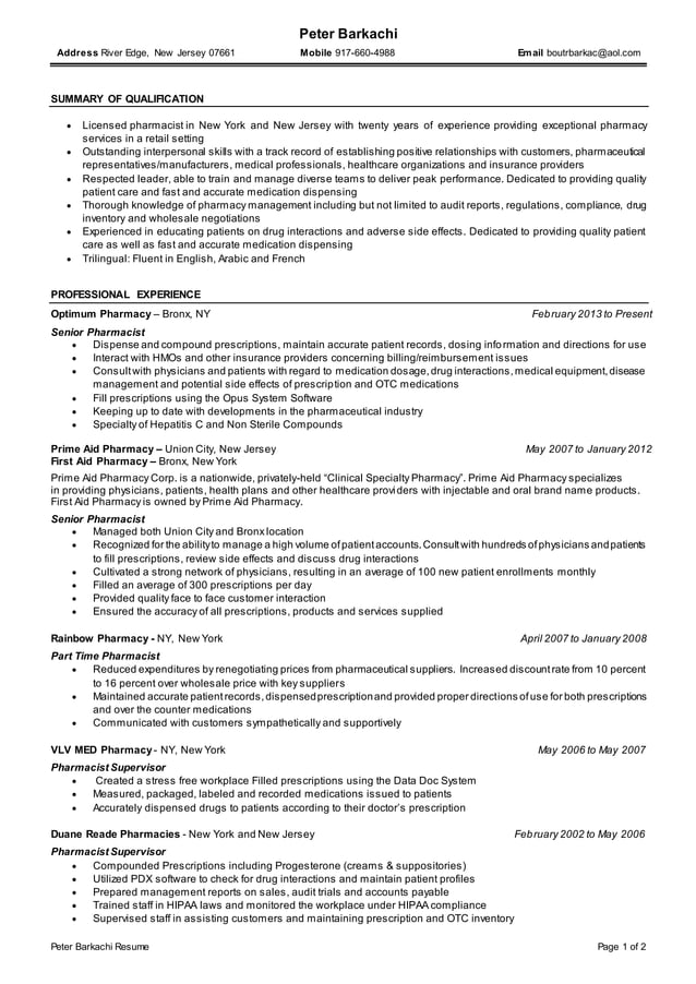 Peter Barkachi Resume (1) | PDF