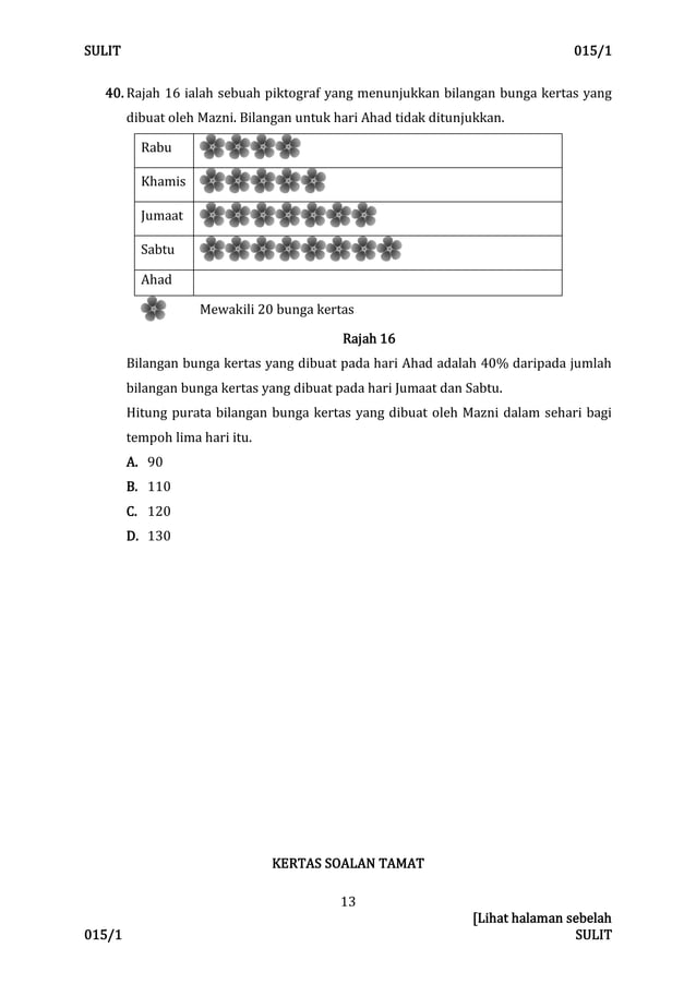 soalan math tahun 6 2020 | PDF