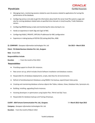 Piyush_Jain_DBA (2) | PDF