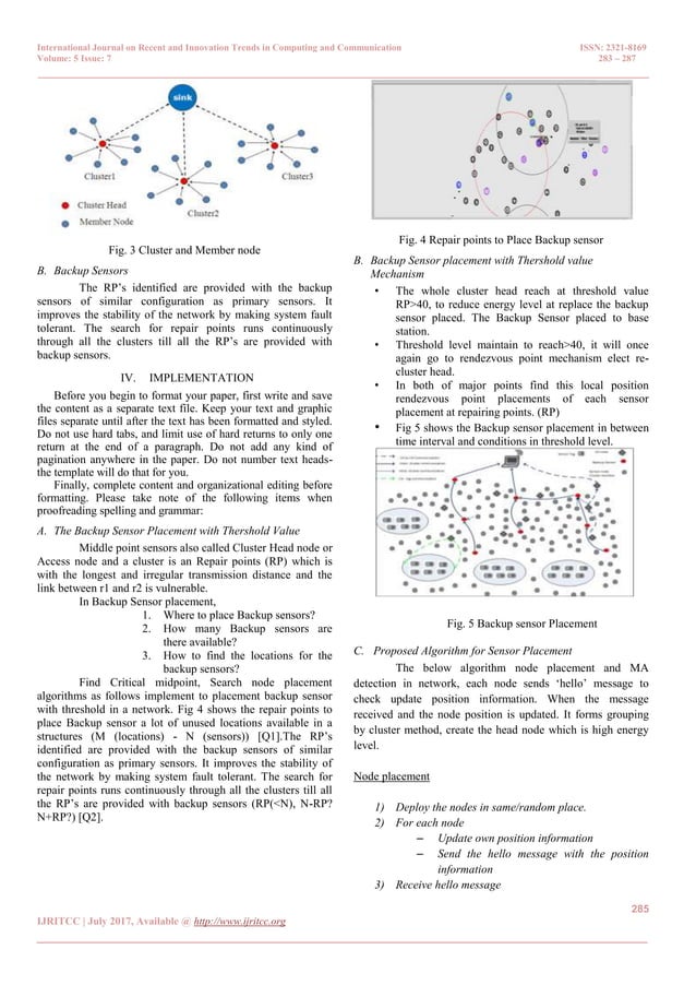 Mobile Coordinated Wireless Sensor Networks With Fault Tolerance For