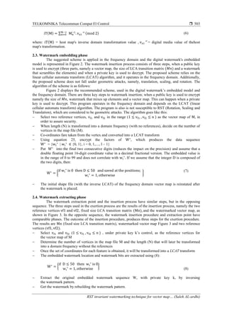 RST invariant watermarking technique for vector map based on LCA-transform | PDF