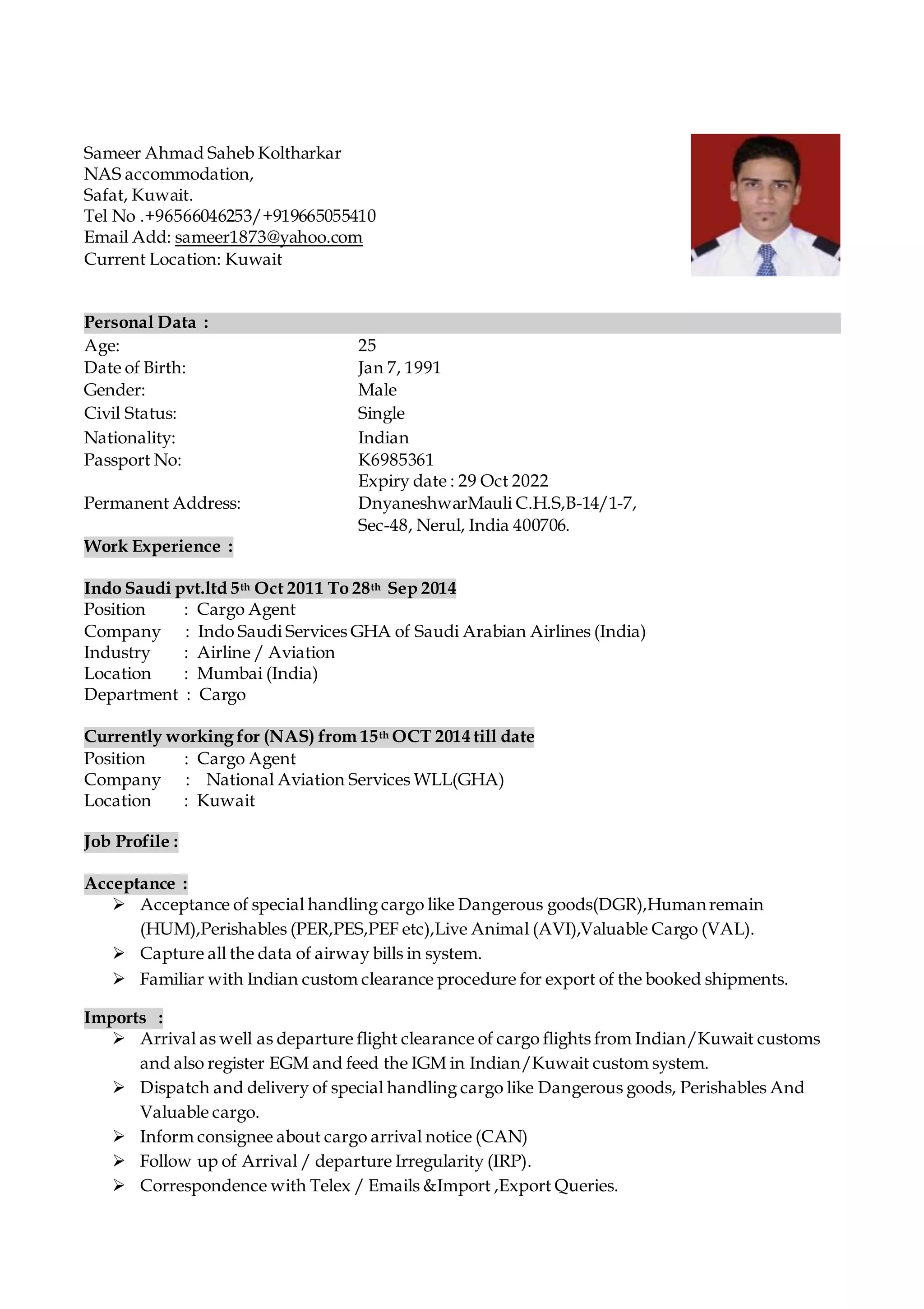 Sameer CV | DOCX
