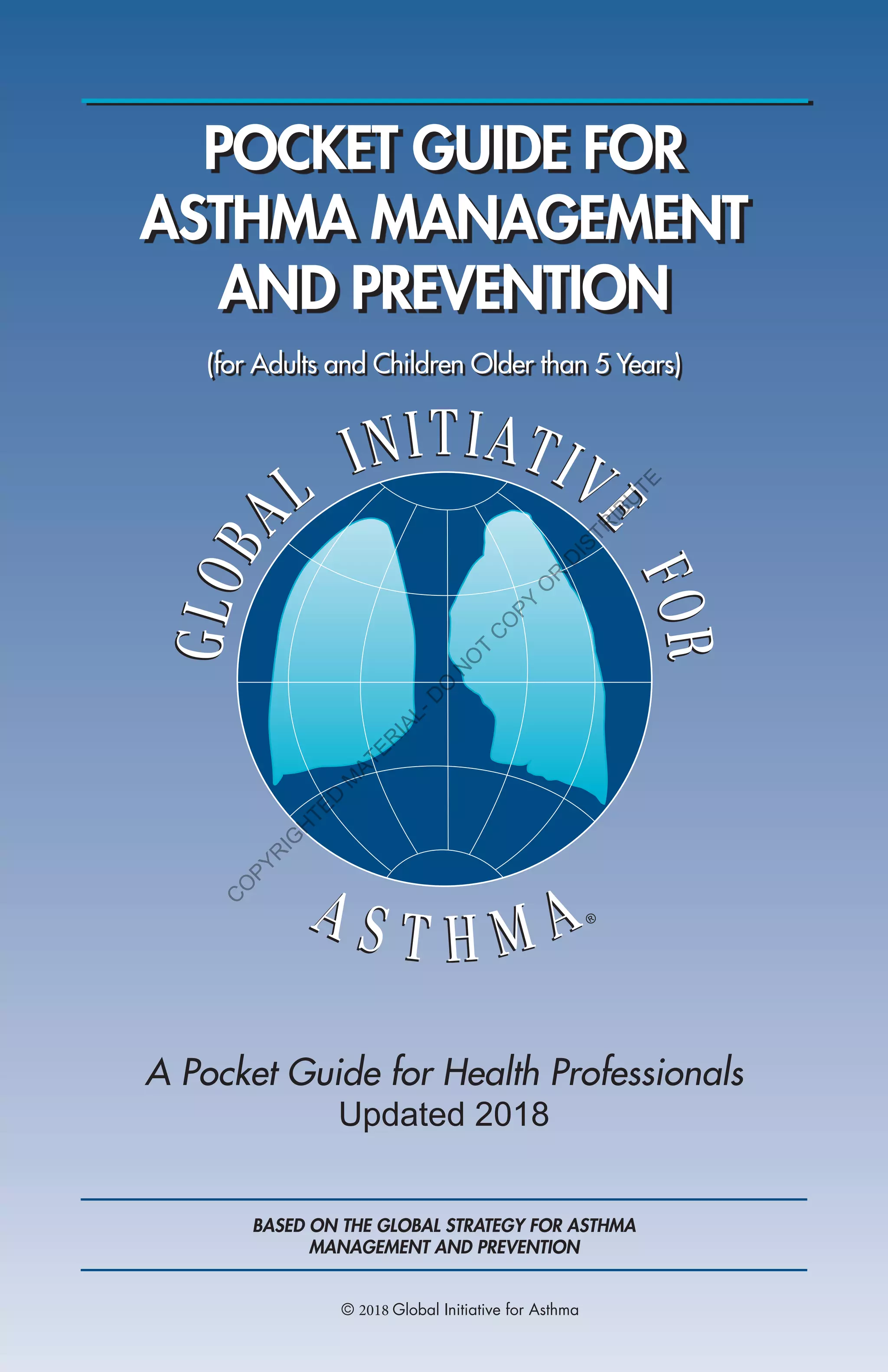 GINA ASTHMA GUIDELINES UPDATE 2018 | PDF