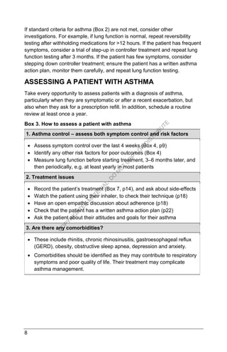 GINA ASTHMA GUIDELINES UPDATE 2018 | PDF