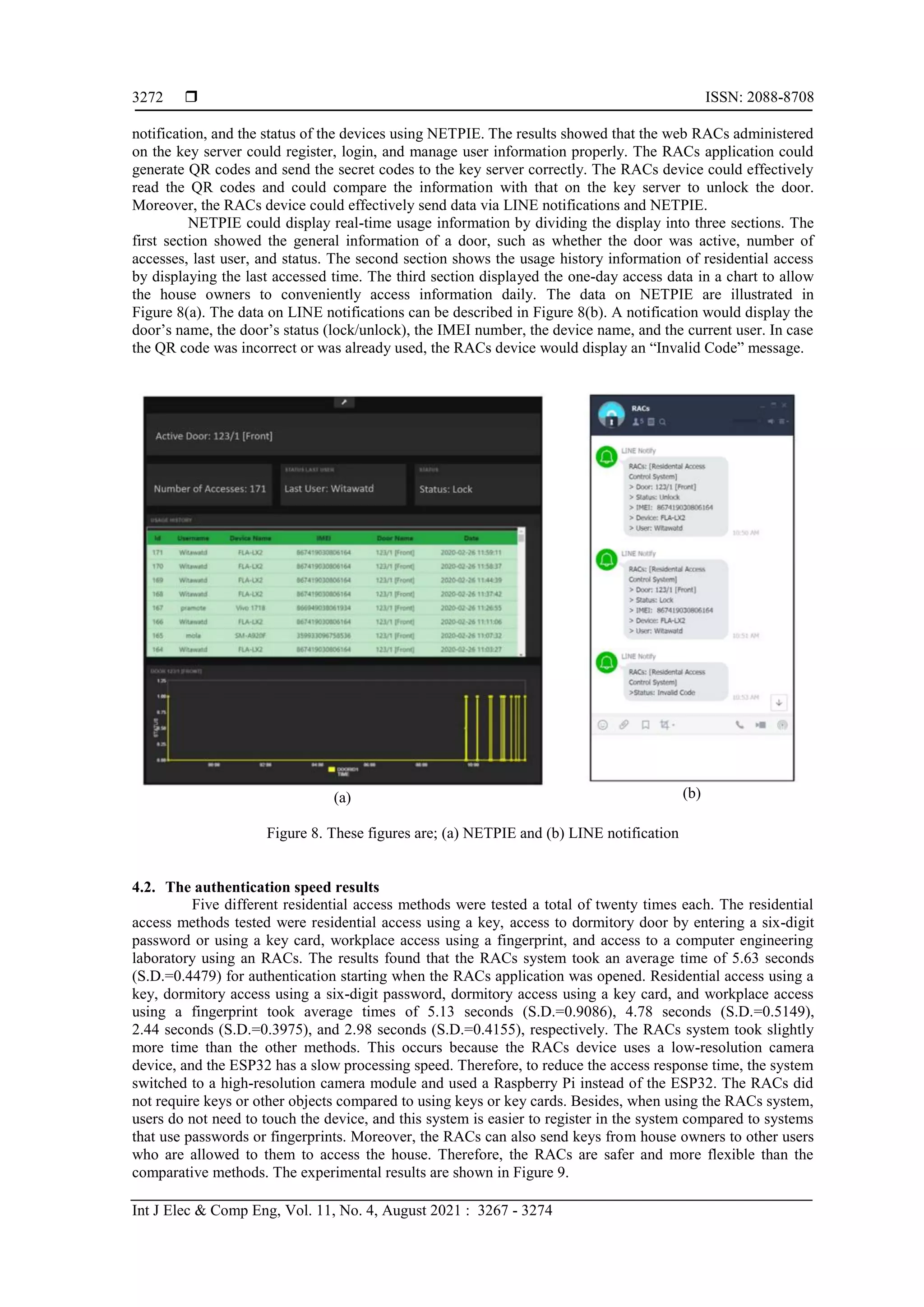 Residential access control system using QR code and the IoT | PDF