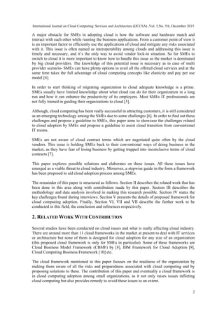 Framework for Cloud Computing Adoption: A Roadmap for Smes to Cloud ...