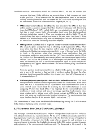 Framework for Cloud Computing Adoption: A Roadmap for Smes to Cloud Migration | PDF