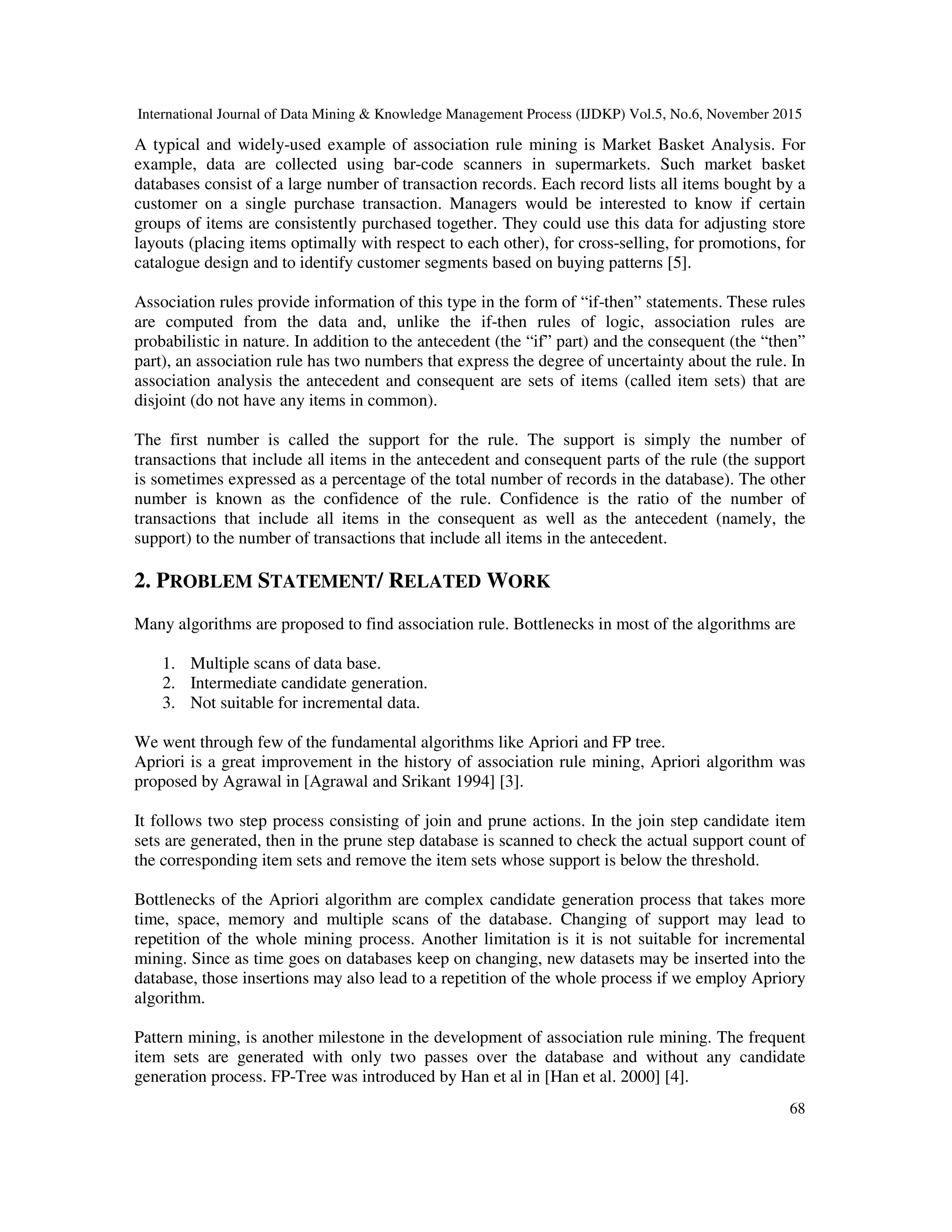 BINARY DECISION TREE FOR ASSOCIATION RULES MINING IN INCREMENTAL DATABASES | PDF